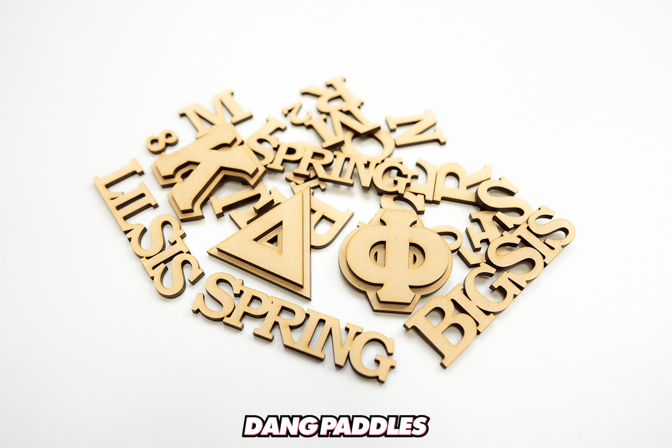 Wooden Greek Alphabet Letter Word for Fraternity Sorority Craft Dang ...