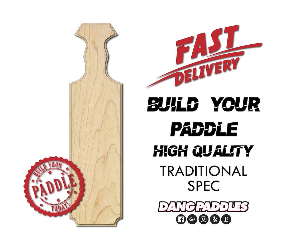 V2 2ft Two Feet Traditional Greek Tall Blank Paddle Pledge Mom Pops Big ...