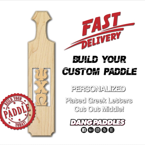 Greek Paddle Cut Outs - Etsy