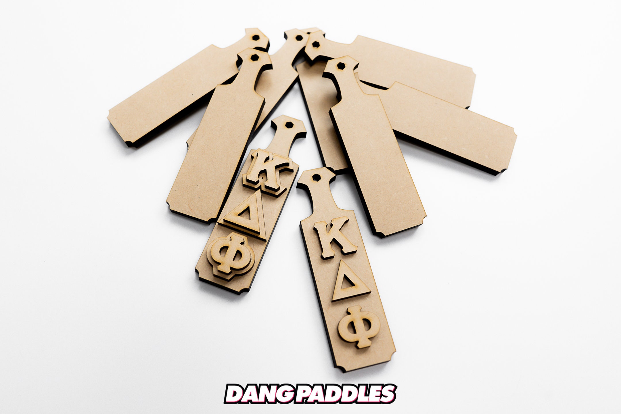 Small 2-6inch Wooden Greek Paddle Key Chain Tiki With Hole | Etsy