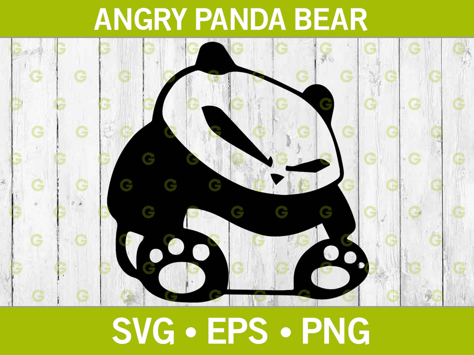 Angry Fat Panda Bear SVG Animal SVG Panda Bear Svg Cartoon - Etsy