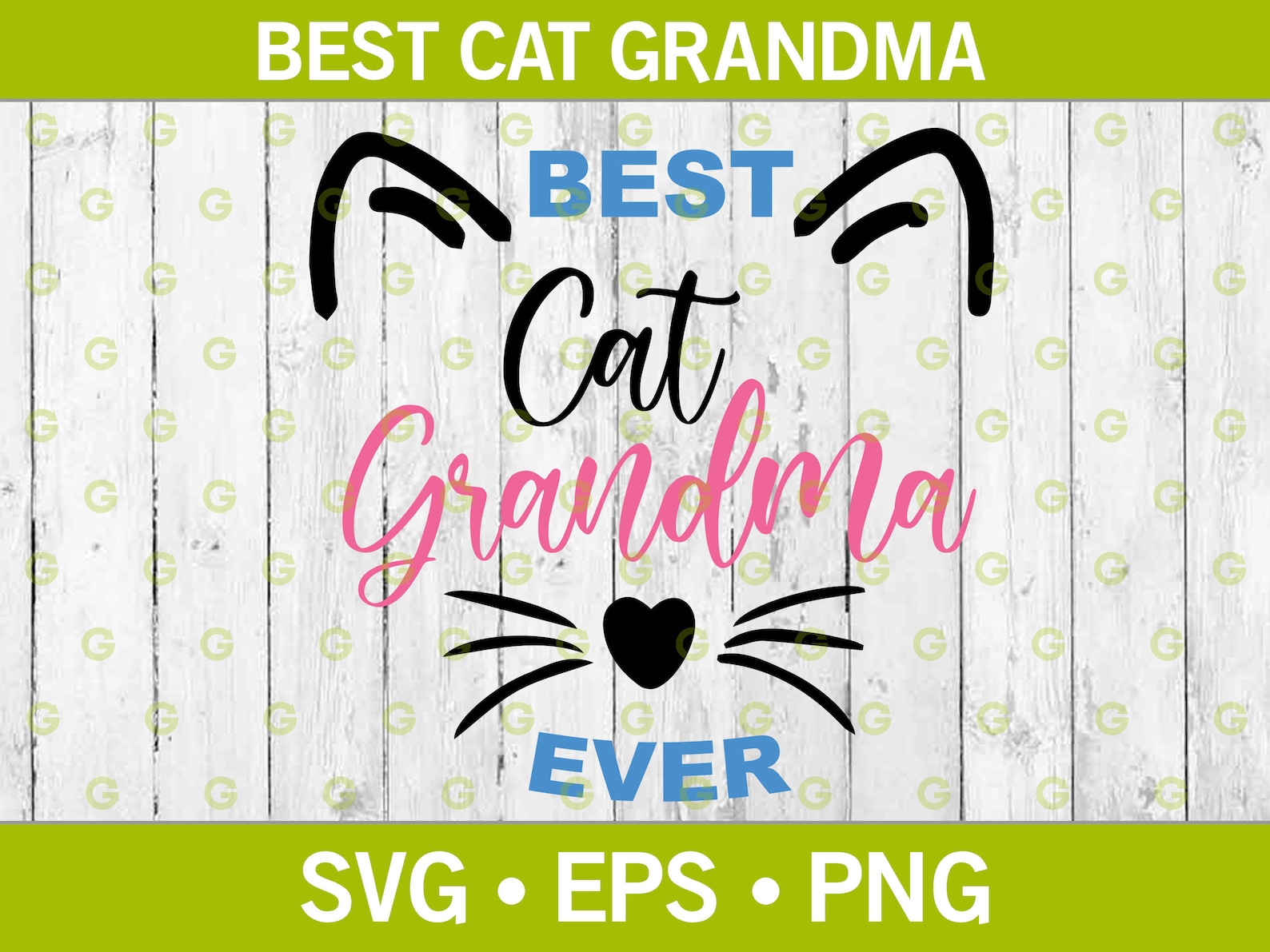 Best Cat Grandma SVG, Cat Svg, Grandma Quote Svg, Kitten Svg, Pet Svg ...