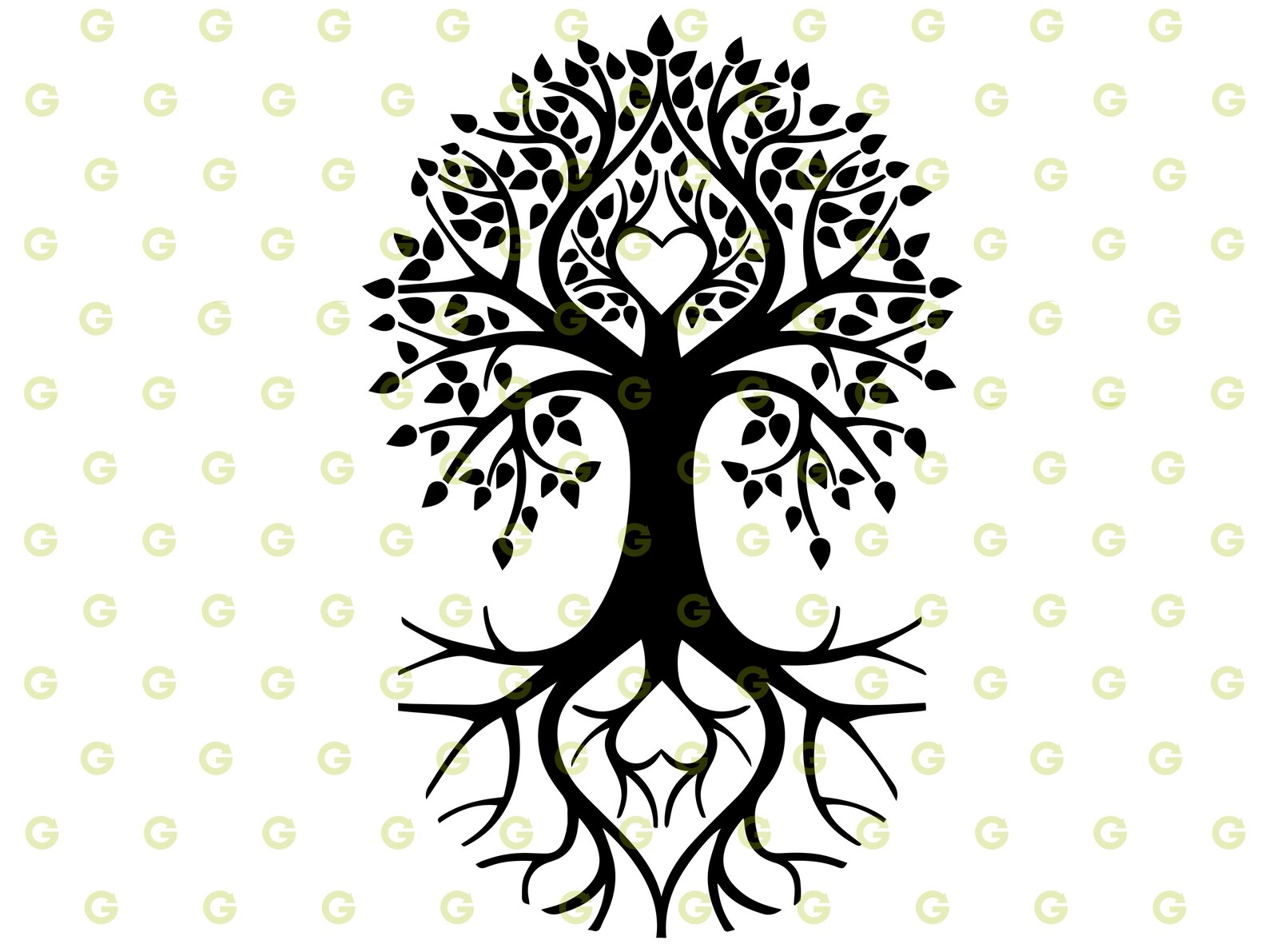 Tree of Life SVG Spiritual Svg Heart Svg Love Svg Faith | Etsy