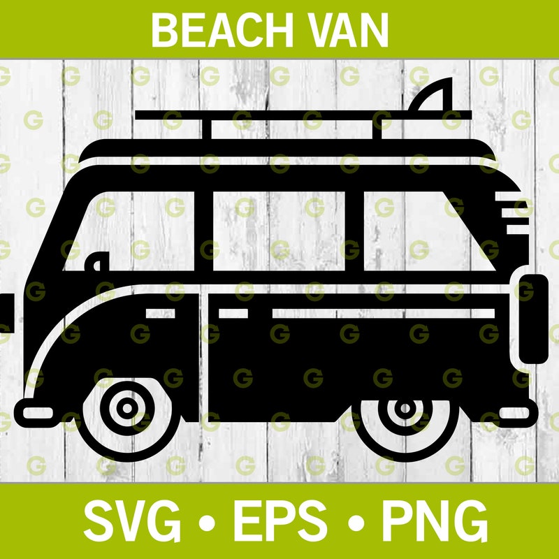 Hippie Van Svg - Etsy