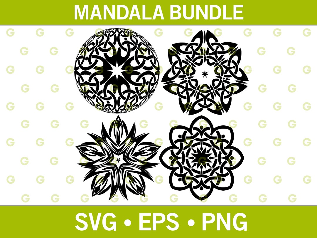 Mandala SVG, SVG Bundle, Spiritual Svg, Yoga Svg, Meditation Svg ...