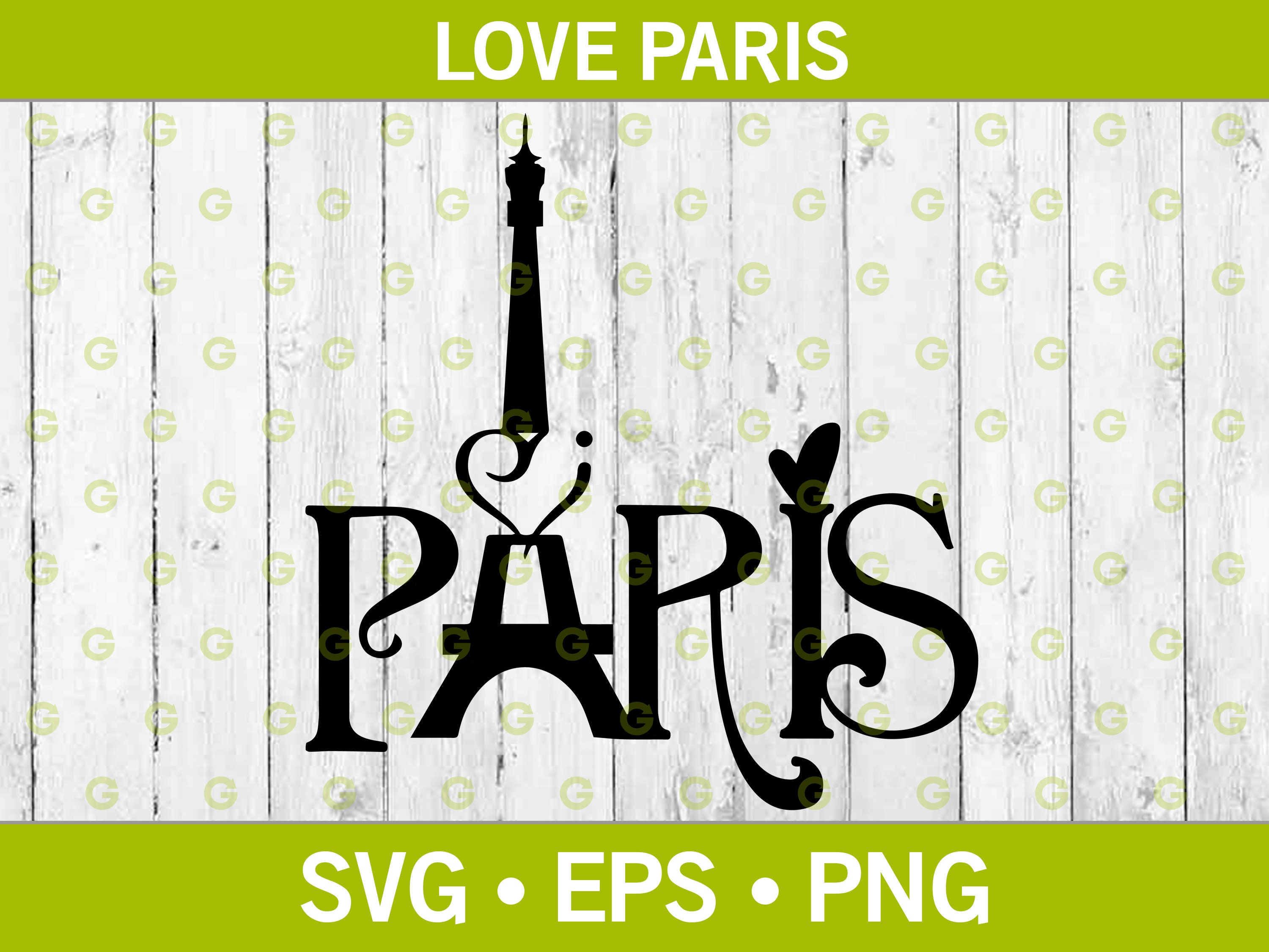 Love Paris SVG Monogram SVG Fashion Monogram Svg Paris Svg | Etsy