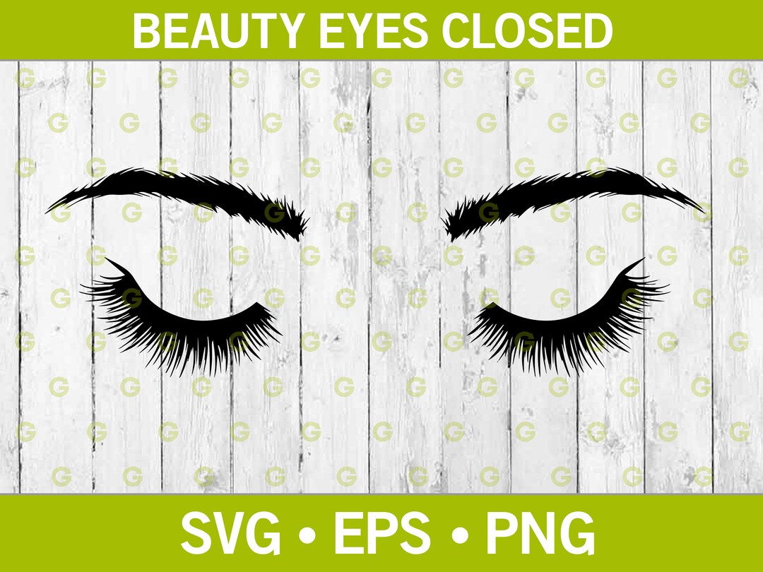 Eyes Closed SVG, Makeup SVG, Face SVG, Beauty Svg, Fashion Svg ...