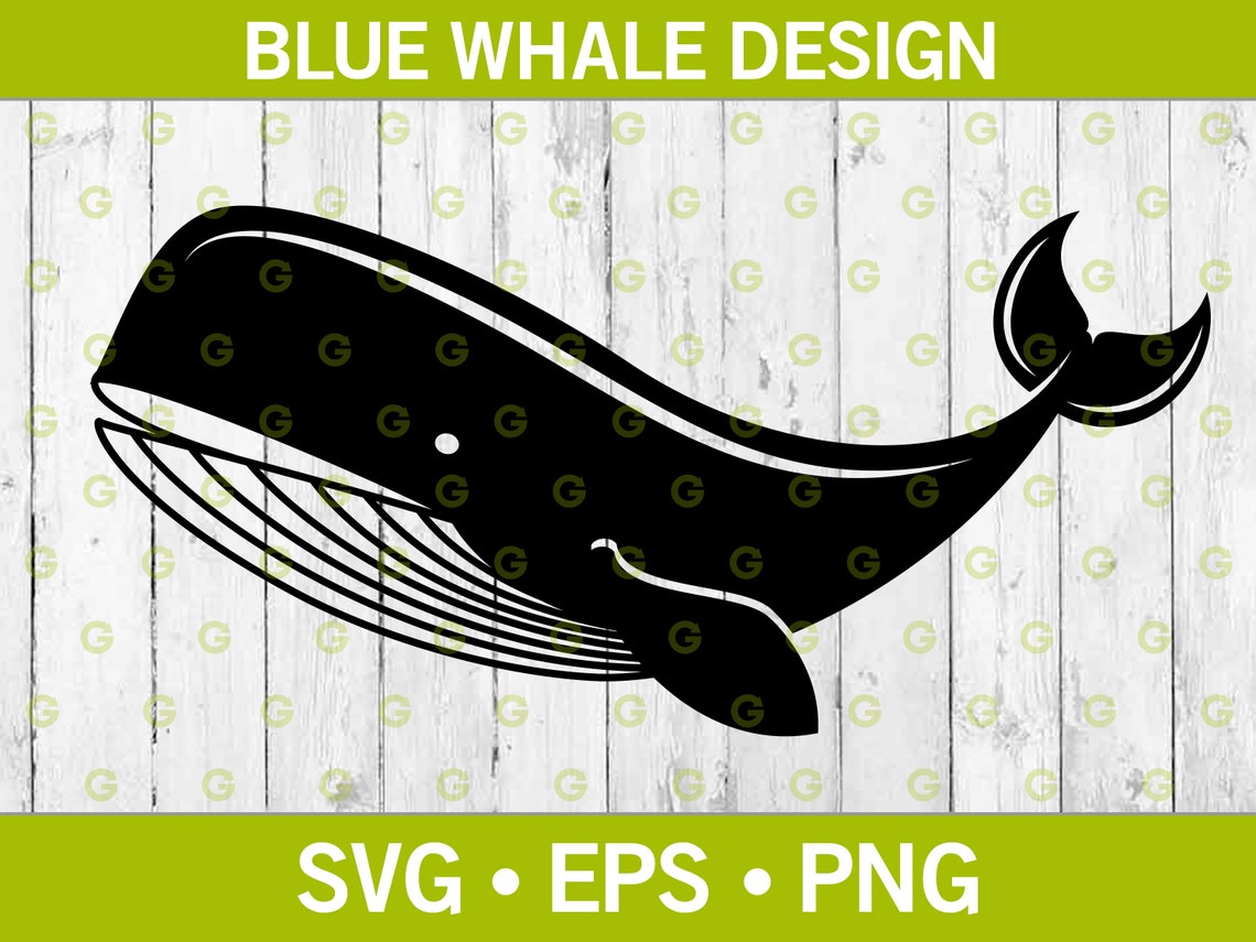 Blue Ocean Whale SVG, Sea Creature Svg, Wild Animal Svg, Whale Svg, Big ...