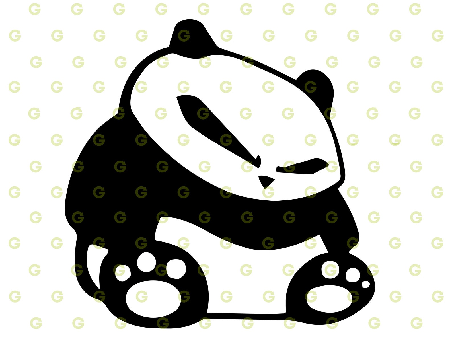 Angry Fat Panda Bear SVG Animal SVG Panda Bear Svg Cartoon - Etsy Israel