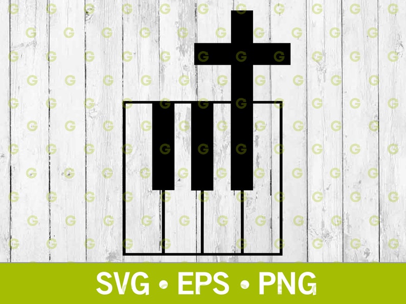 Piano Religious Keyboard Cross Svg, Music Svg, Piano Svg, Spiritual Svg ...