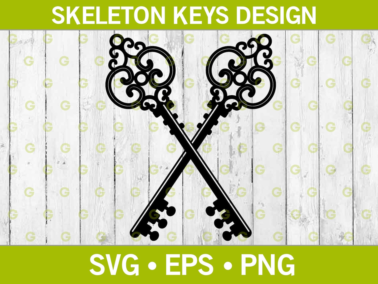 Crossed Skeleton Keys SVG, Steampunk Keys SVG, Vintage Keys SVG, Gothic ...