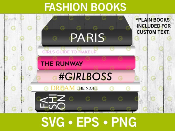 Fashion Books SVG Designer Books SVG Blank Books Svg Girl - Etsy Singapore
