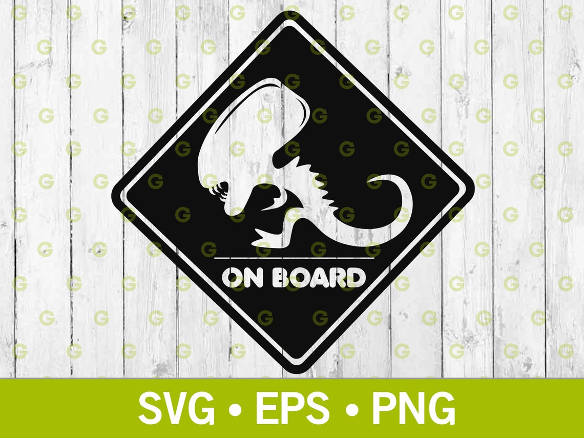 Baby Alien on Board Triangle Decal SVG, Baby on Board SVG, Funny Car ...