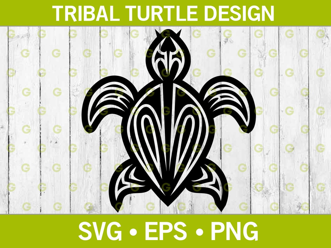 Tribal Turtle Design SVG, Tribal Tortoise SVG, Tribal Animal Svg, Ocean ...