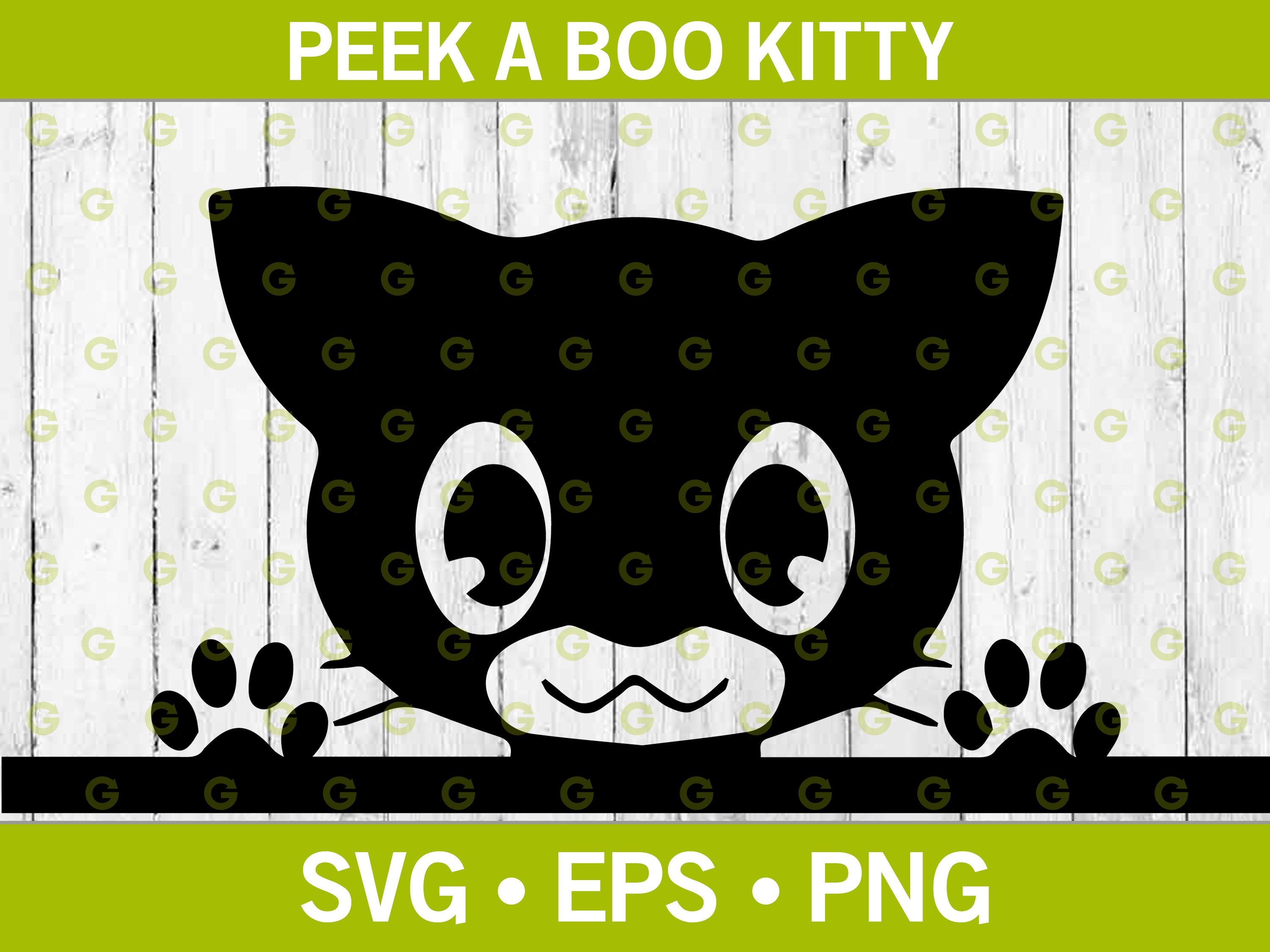 Peek A Boo Cat SVG Cat SVG Kitten SVG Kitty Svg Animal - Etsy