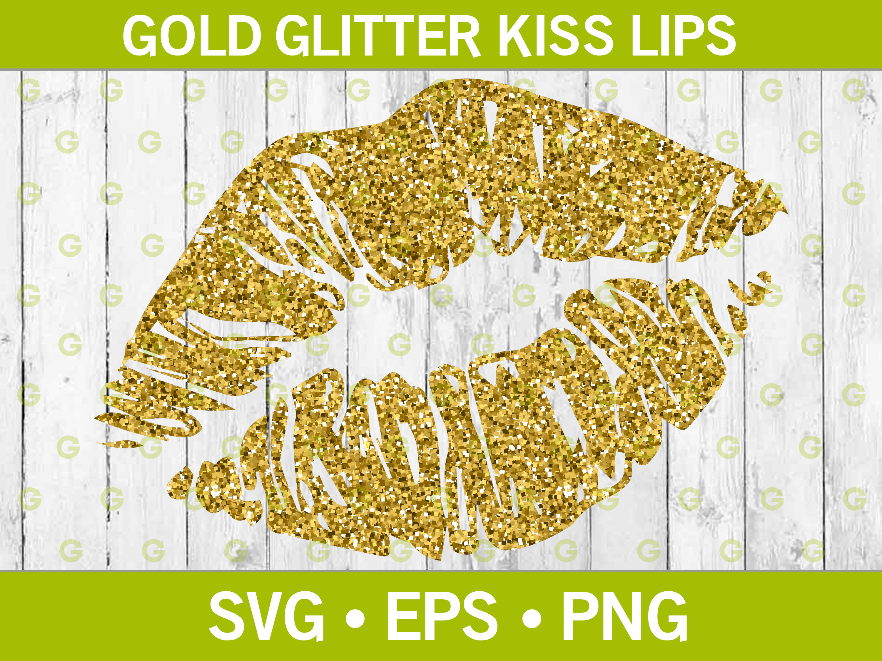 Fashion Designer Gold Glitter Kiss Lips Svg Lips Svg Mouth - Etsy