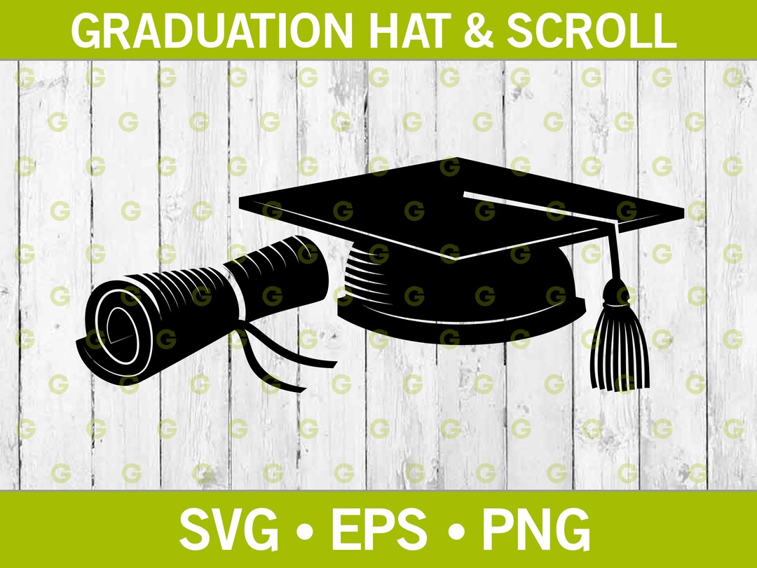 Graduation Svg, Scroll Svg, Diploma Svg, Hat Svg, School Svg, College ...