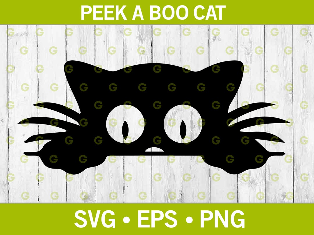 Peek A Boo Cat SVG, Cute Cat SVG, Kitten Svg, Kitty Svg, Animal Svg ...