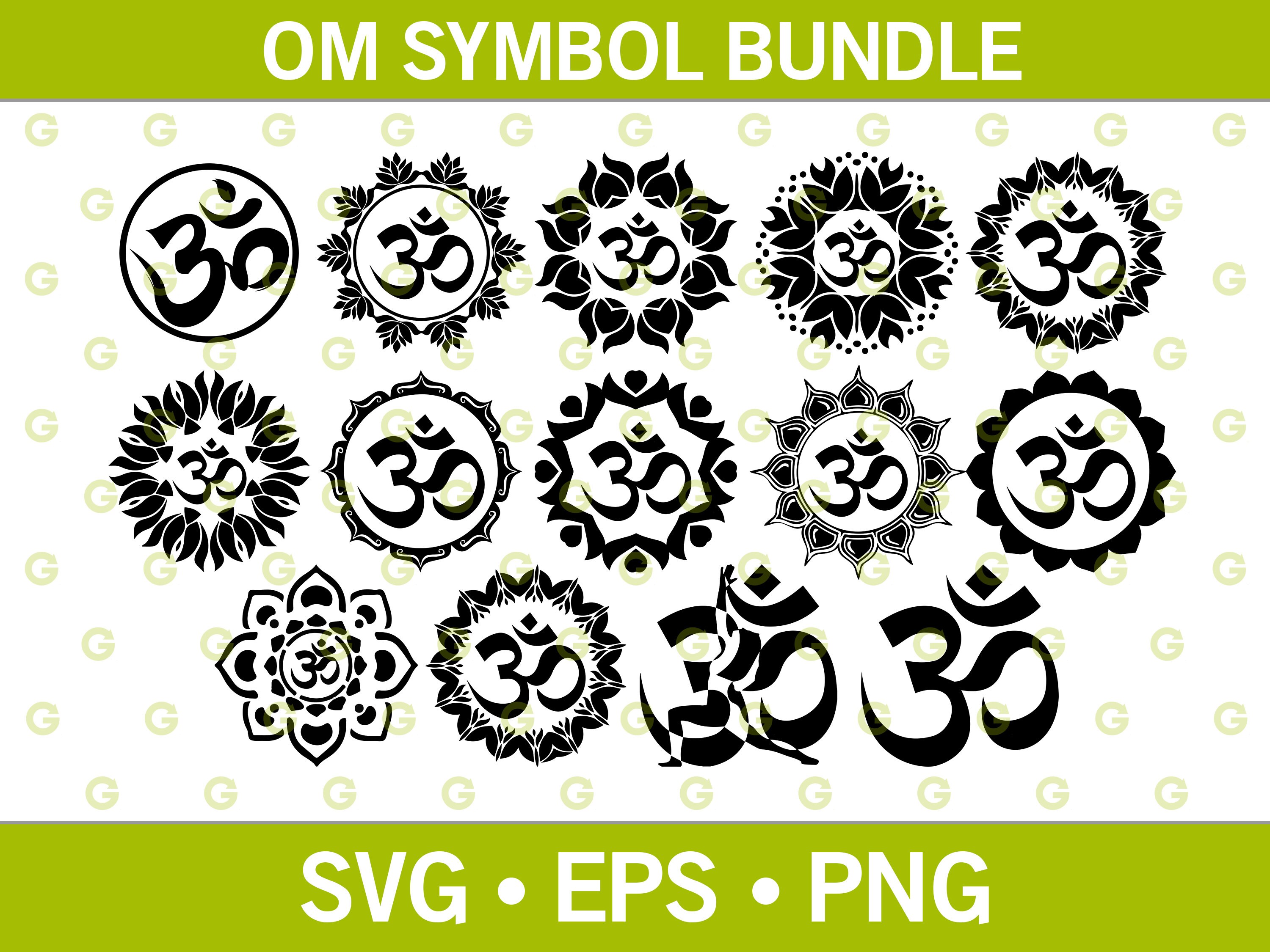 14 Om Symbol SVG SVG Bundle Spiritual SVG Meditation Svg - Etsy