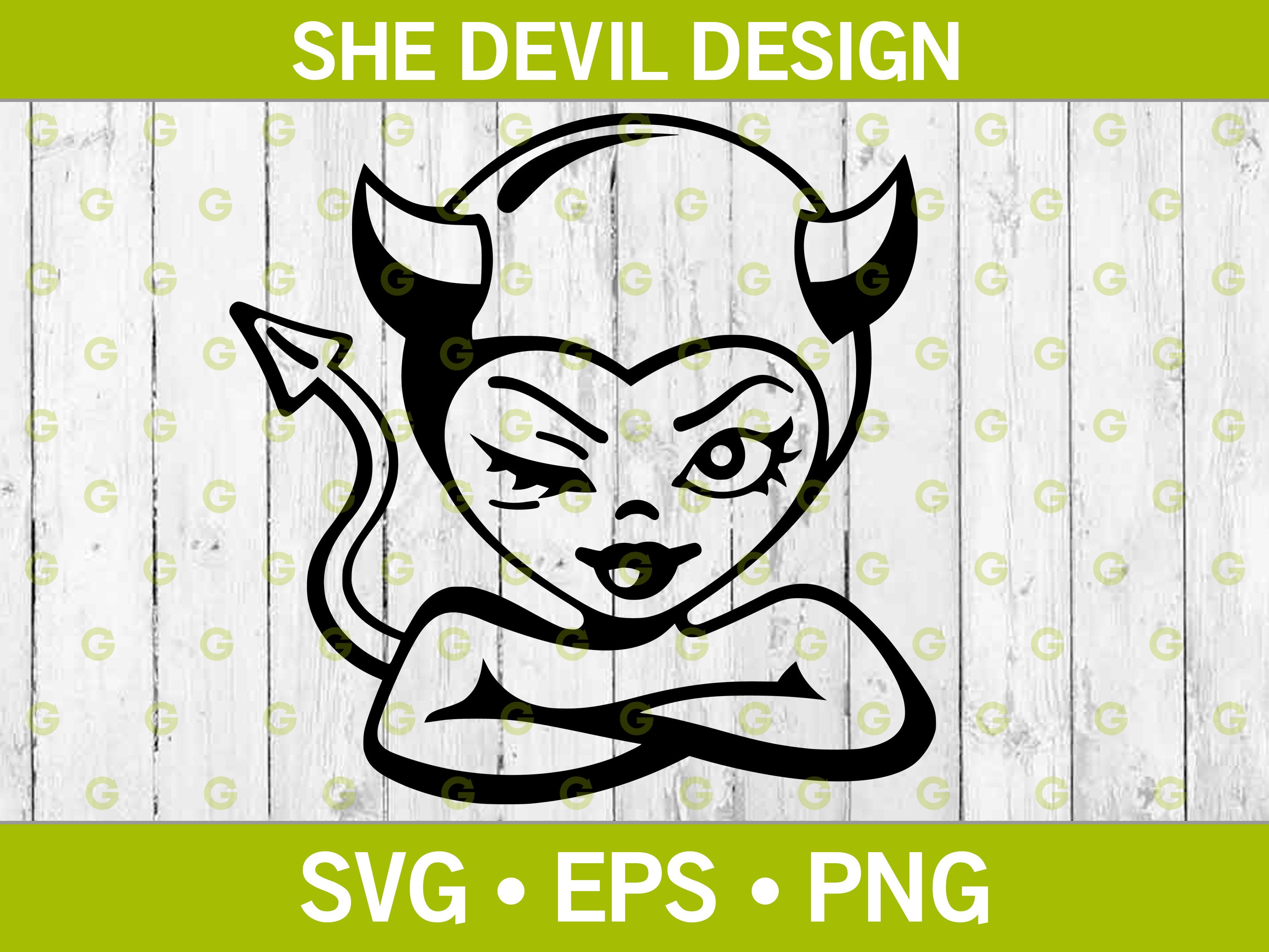 She Devil Silhouette
