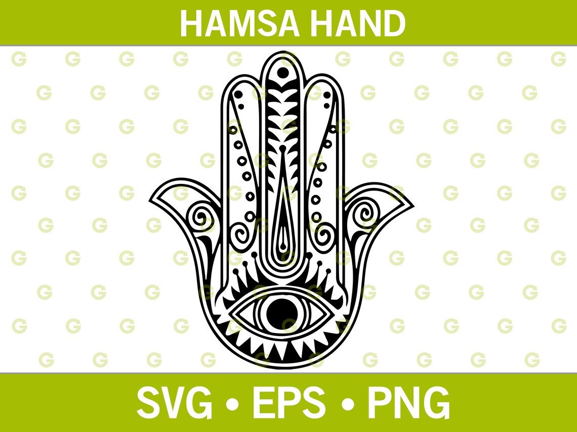 Hamsa Hand SVG, Spiritual SVG, Faith SVG, Religious Svg, Yoga Svg, Evil ...