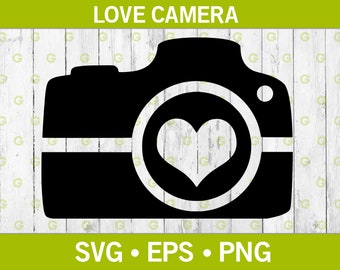 Camera With Heart | Etsy