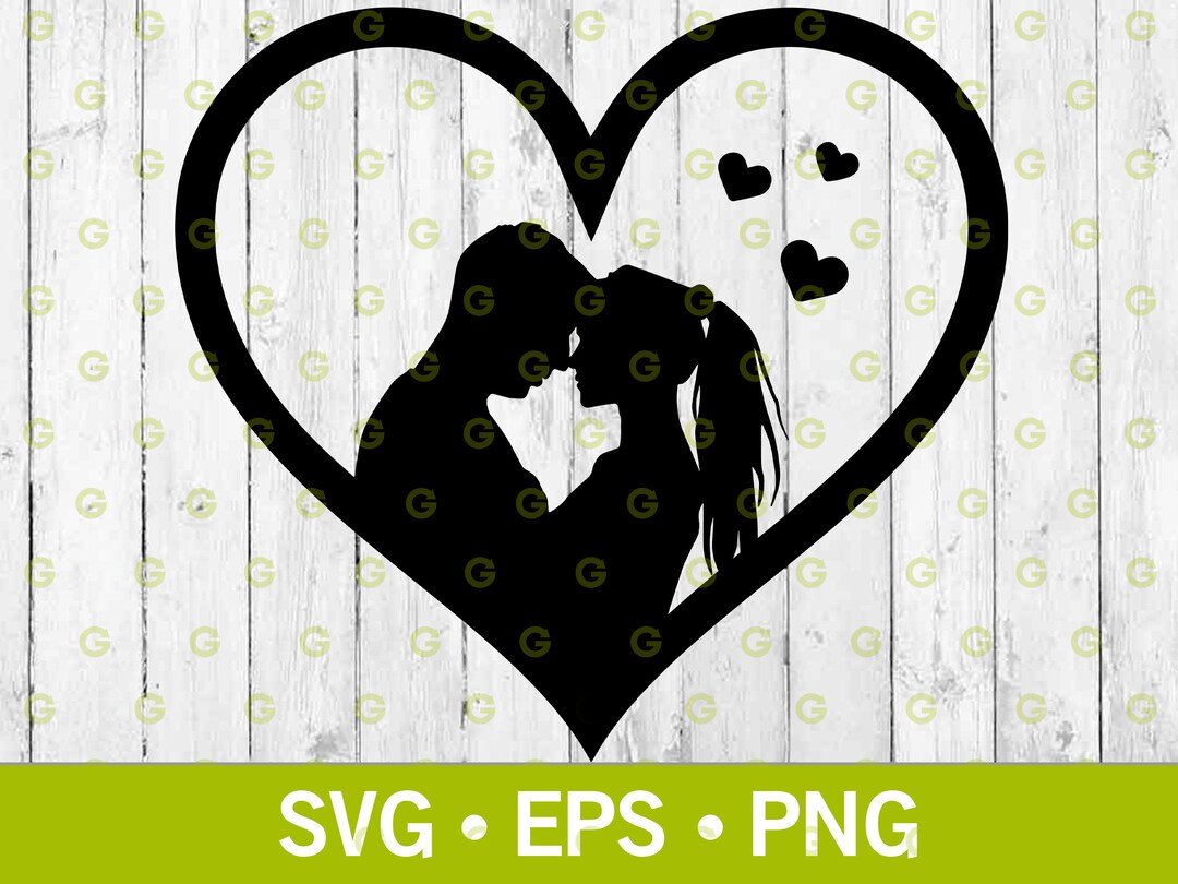 Couples Love Heart SVG, Relationship SVG, Boyfriend and Girlfriend SVG ...
