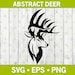 Deer With Rack SVG Hunting SVG, Animal Svg, Forest Svg, Winter Deer ...