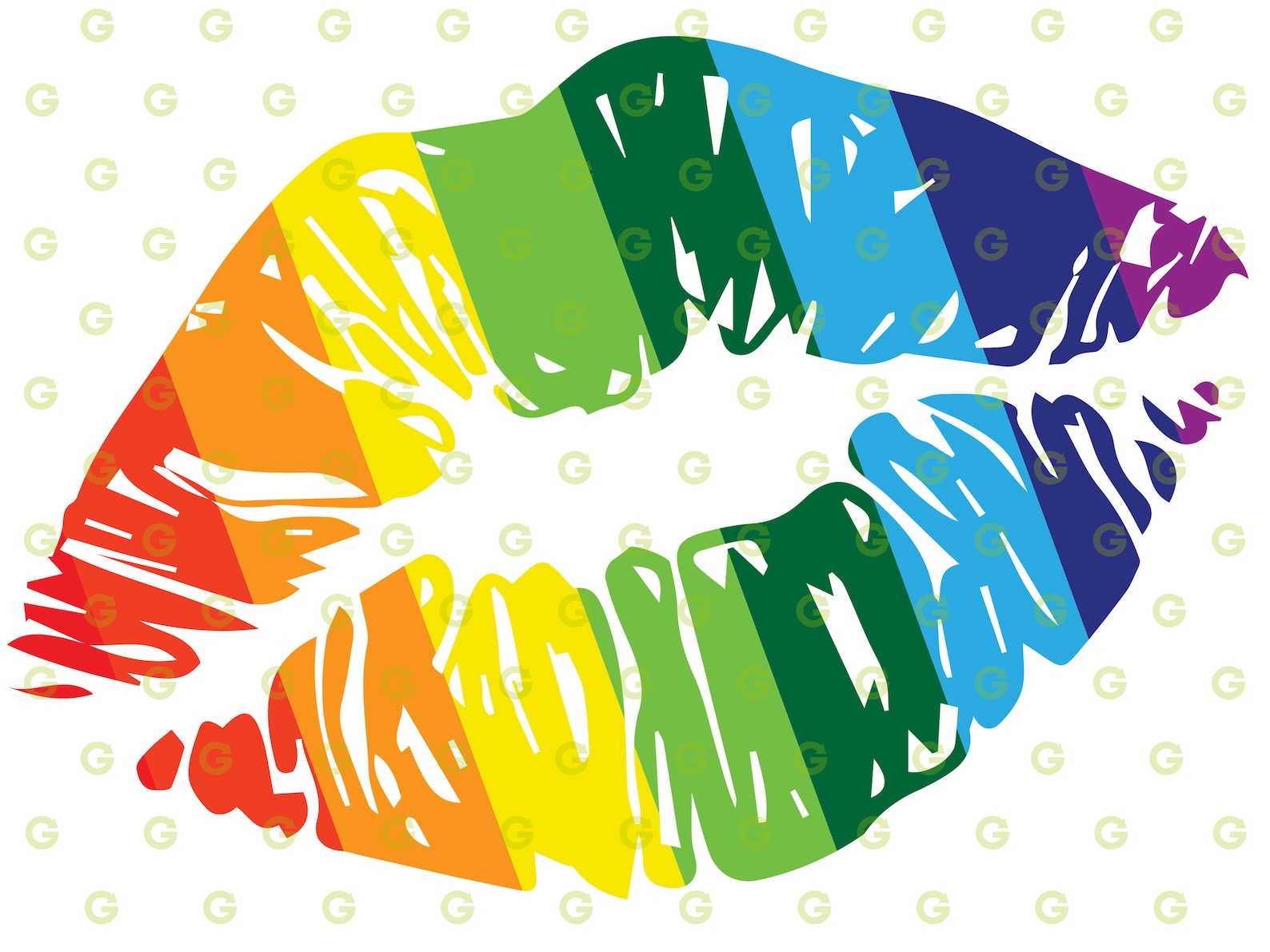 Rainbow Kisses and Hugs SVG Bundle Rainbow Svg Pride Svg - Etsy