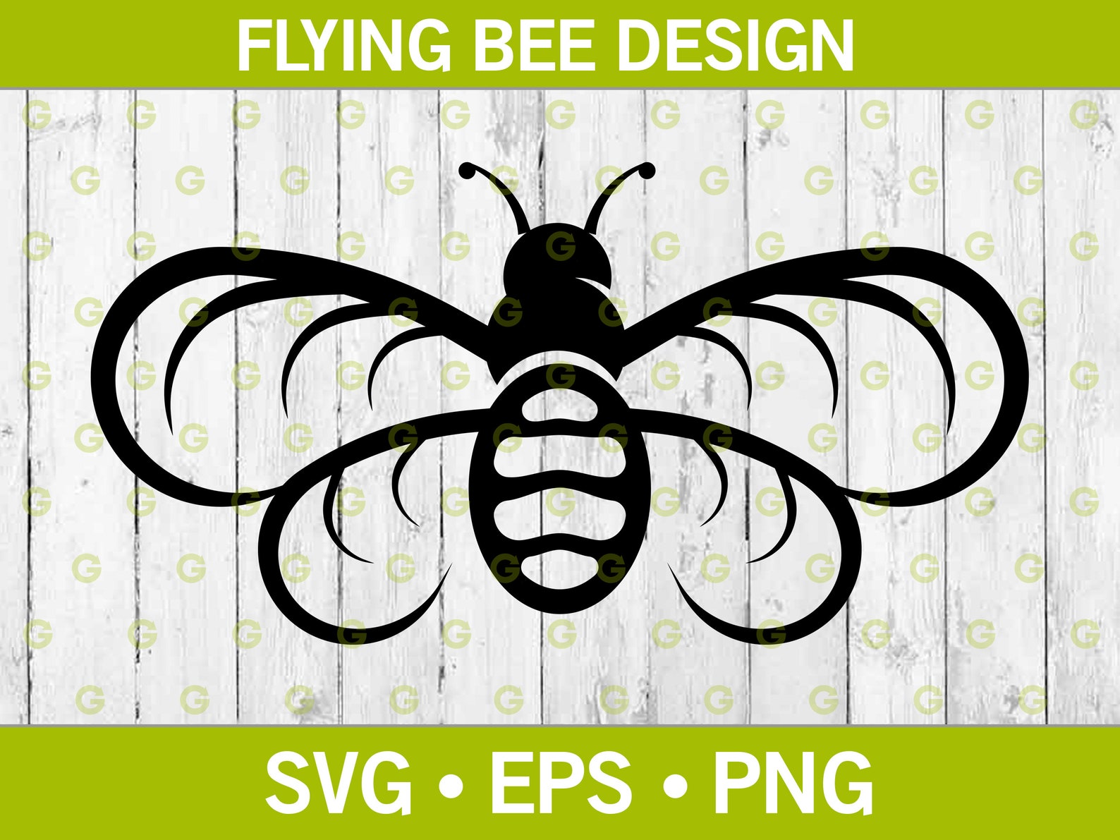 Flying Bee SVG, Insect SVG, Bug Svg, Animal Svg, Sting Svg, Flying ...