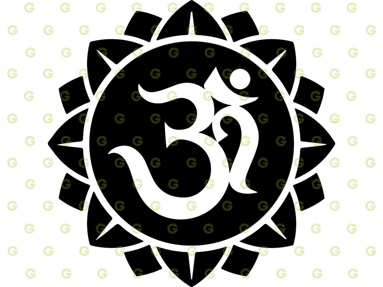 OM SVG Mandala SVG Spiritual Svg Yoga Svg Faith Svg | Etsy