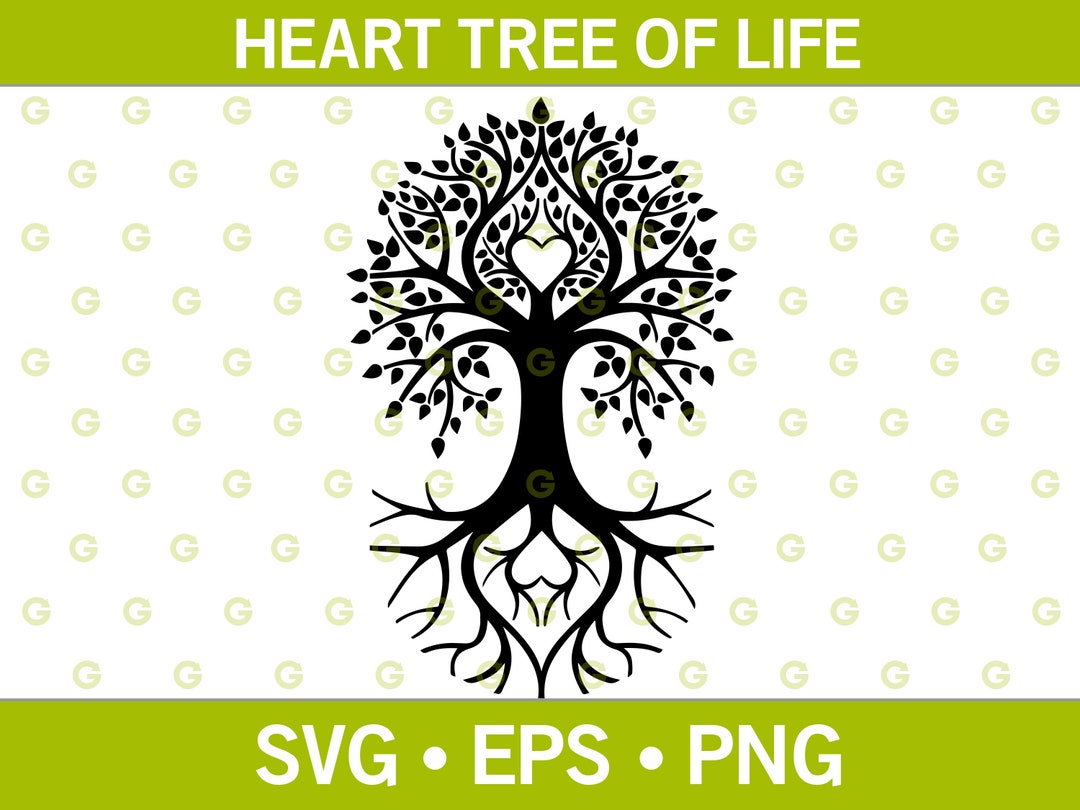 Tree of Life SVG, Spiritual Svg, Heart Svg, Love Svg, Faith Svg ...