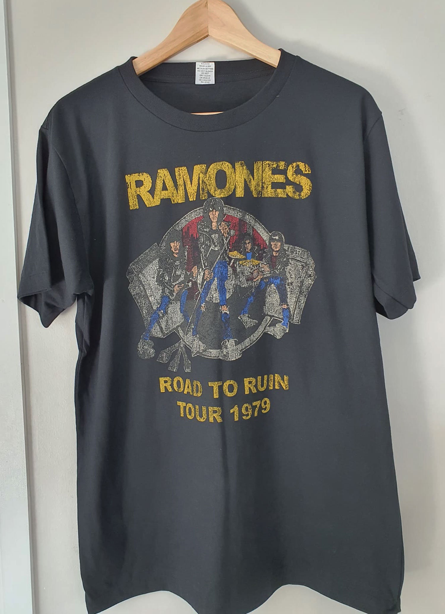 Ramones T Shirt Vintage Look Retro T Shirt L Size 21 Etsy