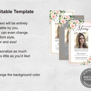 Electronic Funeral Announcement, Funeral Electronic Invitation for ...