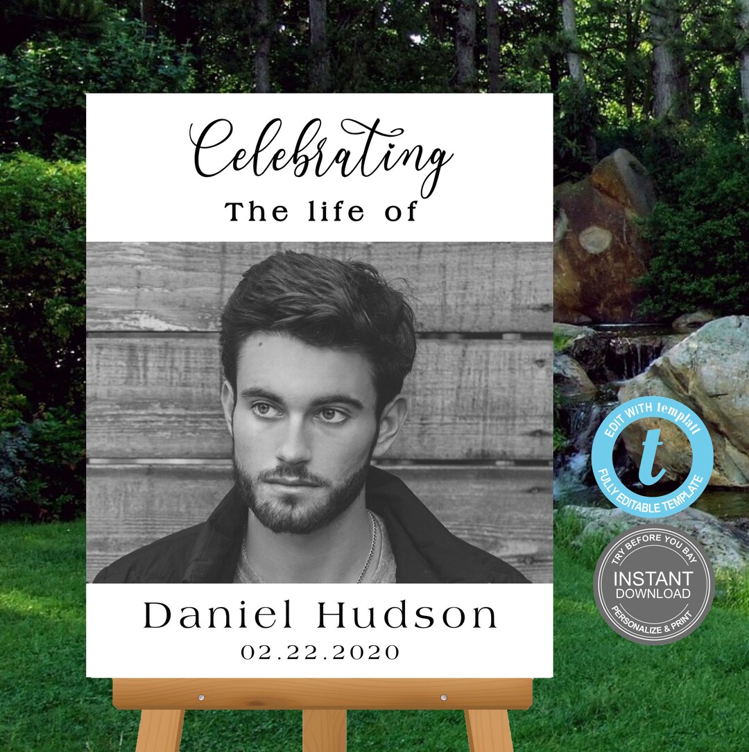 Editable Funeral Sign Template Memorial Sign Funeral Decor Etsy editable-funeral-sign-template-memorial-sign-funeral-decor-etsy