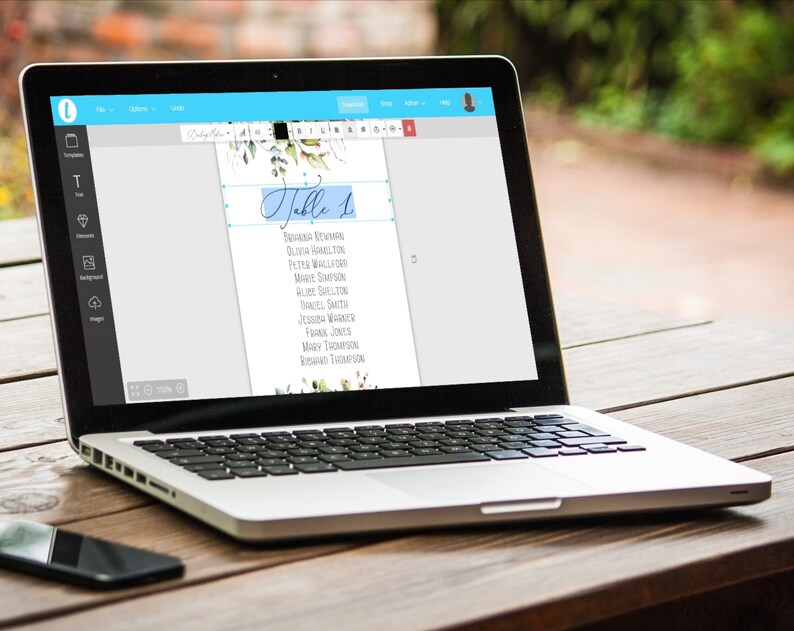 Seating Chart Cards Seating Chart Wedding Sizes 5x7 | Etsy