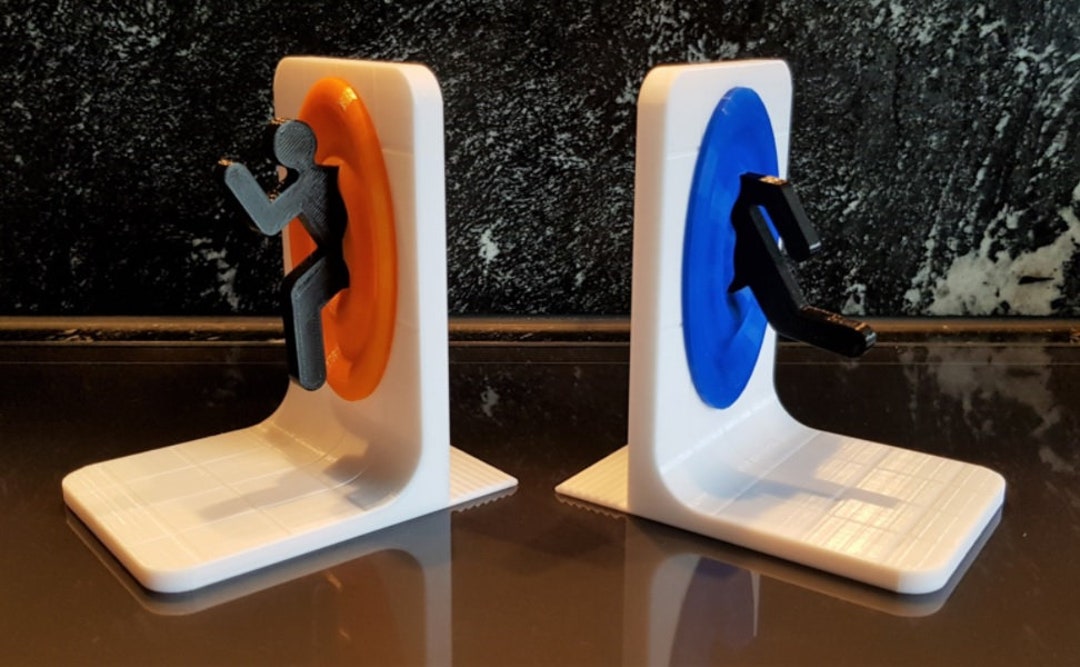 Portal Book Hold, Bookends, Bookends, 3D Printing - Etsy