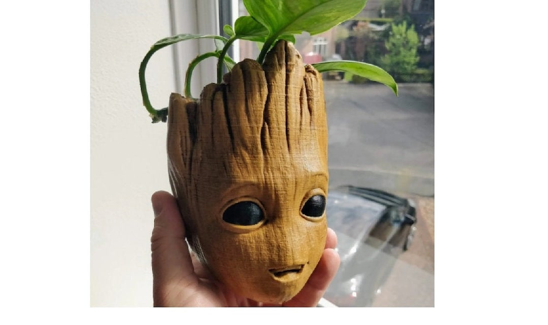 Plant Pot Baby Groot Head 3D Printing - Etsy