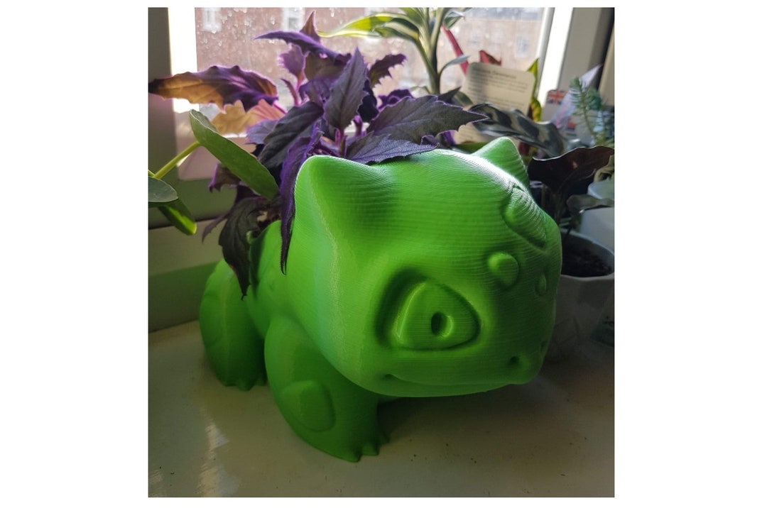 Bulbasaur Pot, Bulbazaur Pokemon Plant, Suuculent, Flower Pot, 3D ...