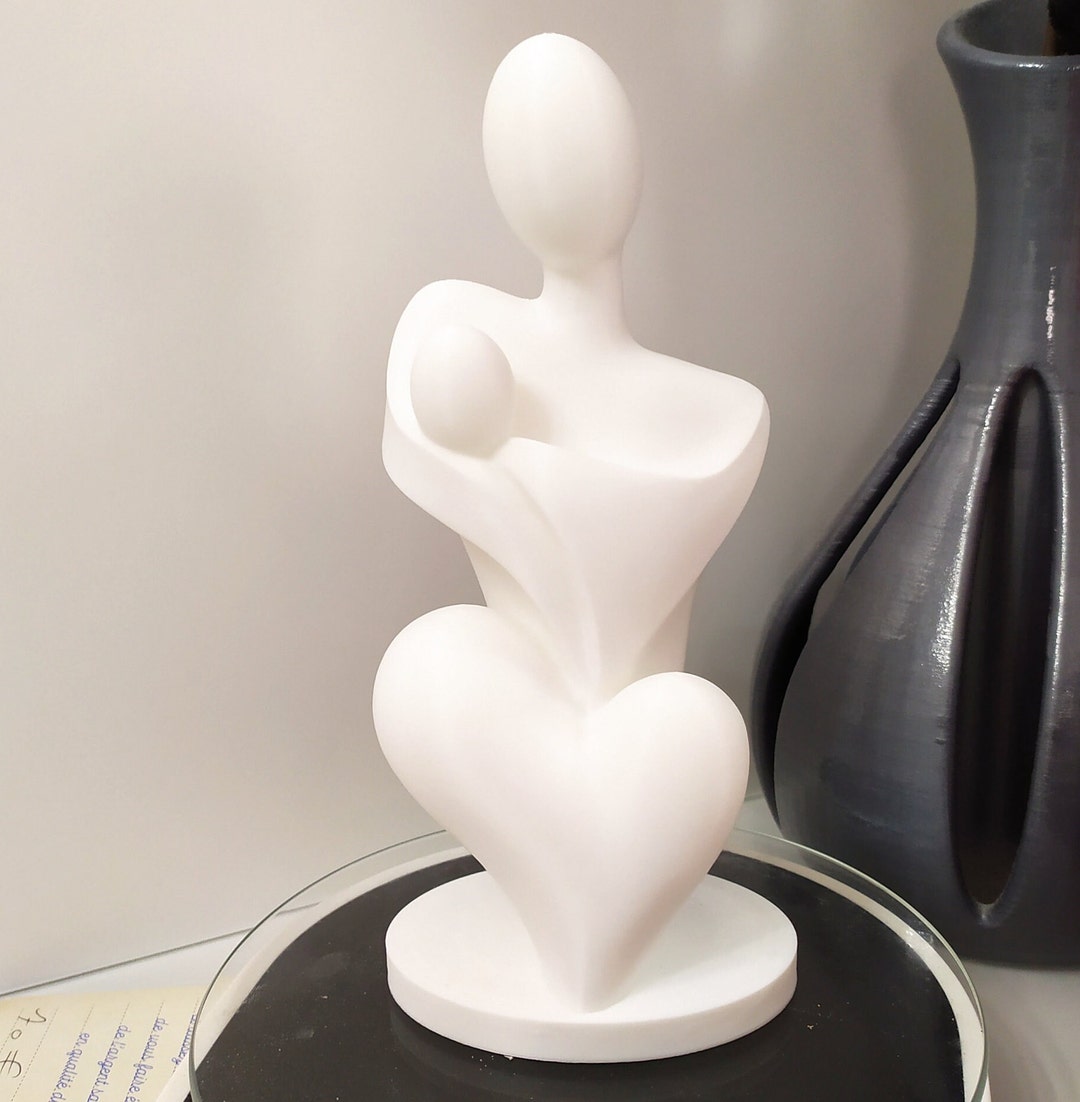 Mother and Child Sculpture, Mother's Day Statue, Birth, 3D Printing - Etsy