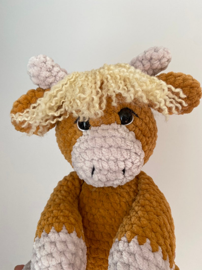 Angus Highland Cow Plushie Amigurumi Crochet Pattern. PDF Digital ...