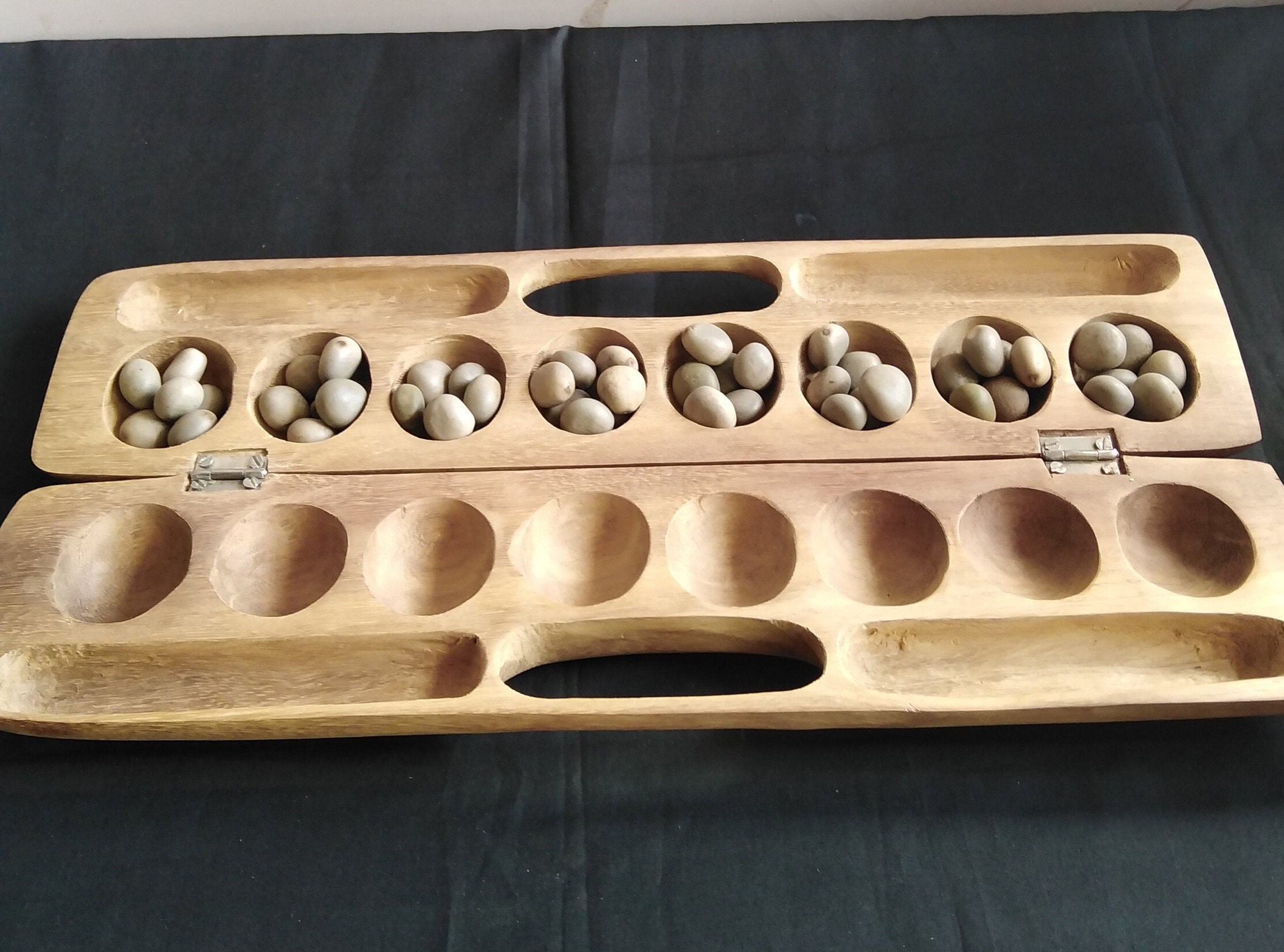 Personalised Antique Mancala Board Game.Inscribed Bao Board | Etsy
