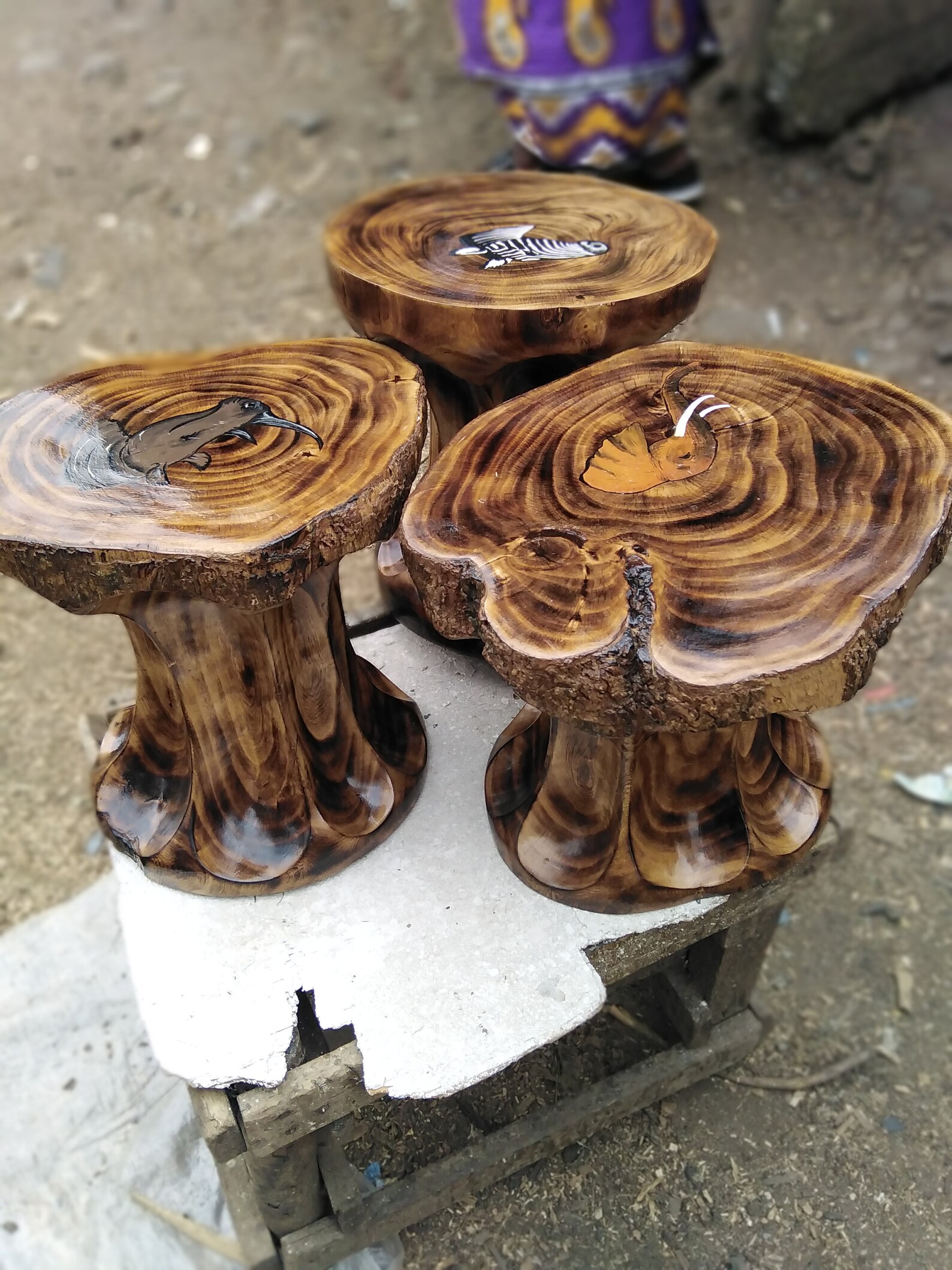 Antique wooden stump Table or Stool For Modern HomesOutdoor | Etsy