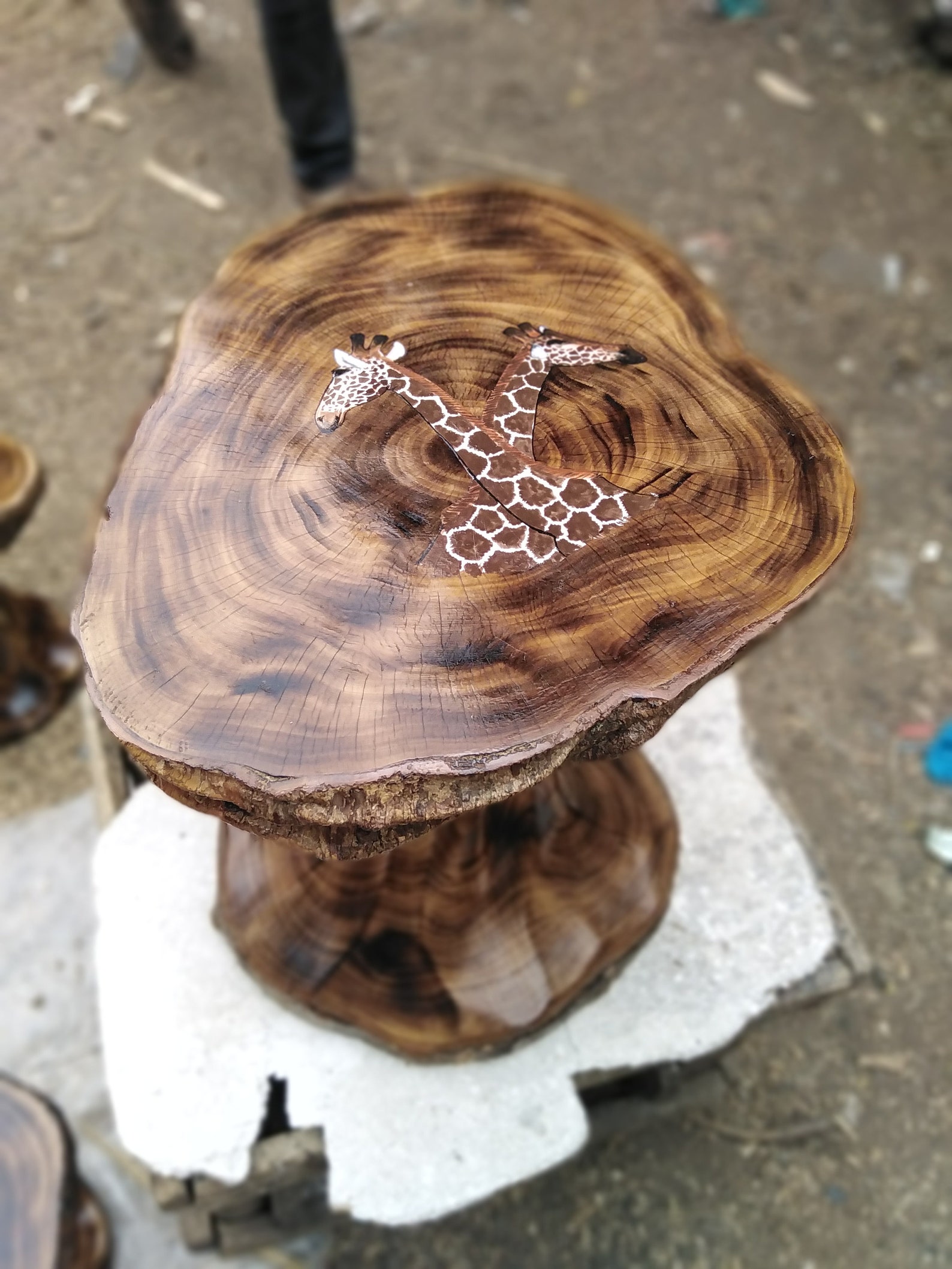 Antique wooden stump Table or Stool For Modern HomesOutdoor | Etsy