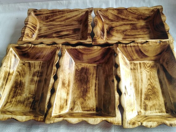 NewWholesale Unique Handcrafted Both sides wavy Dough Bowls | Etsy