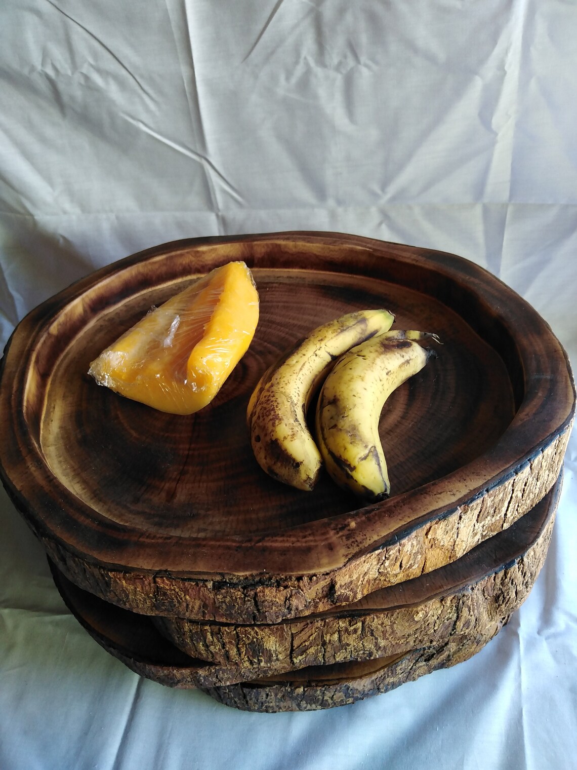 Handmade Antique Tree Trunk platter.Wood Turned Platter. Tree | Etsy