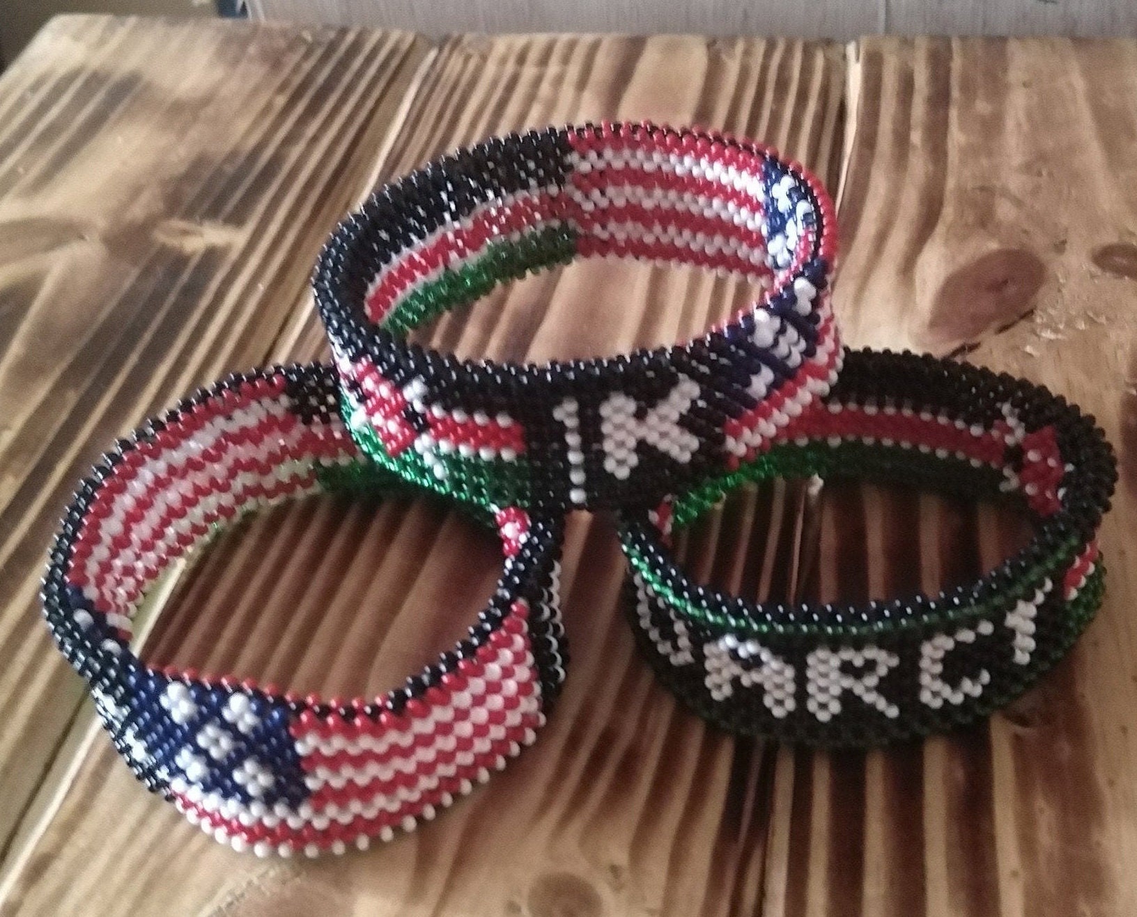 Wholesale United States Flag. Personalized Name Beaded - Etsy Canada