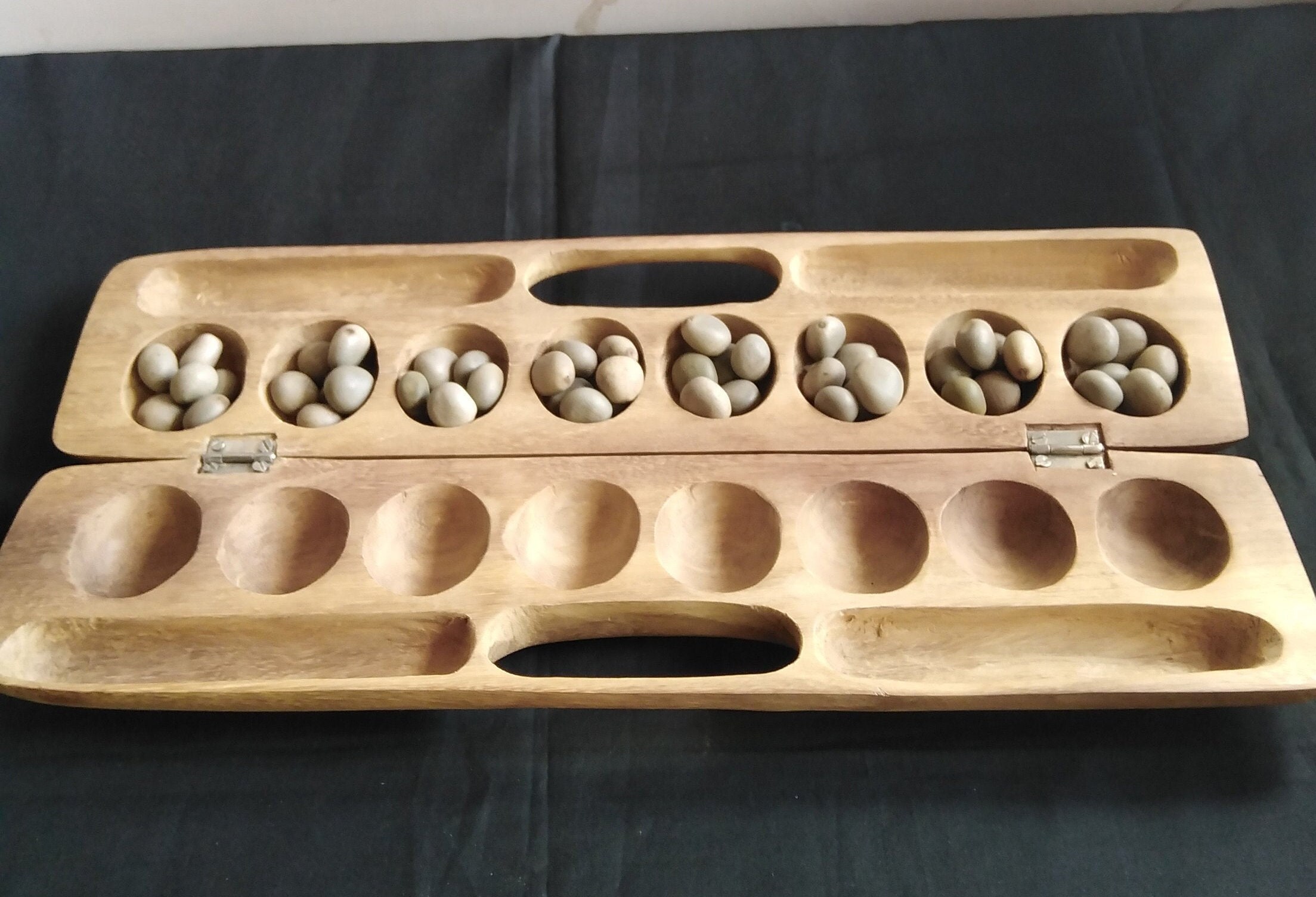 Personalised Antique Mancala Board Game.Inscribed Bao Board | Etsy