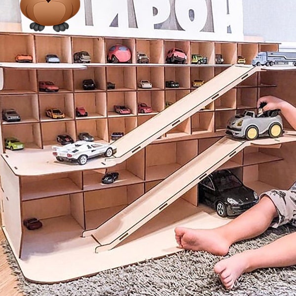 Wooden Kids Garage - Etsy