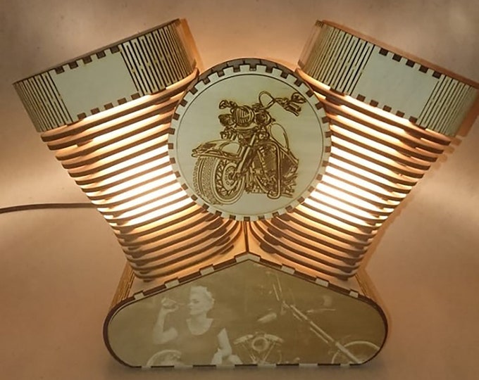 Motorcycle Piston Desk Lamp - Etsy